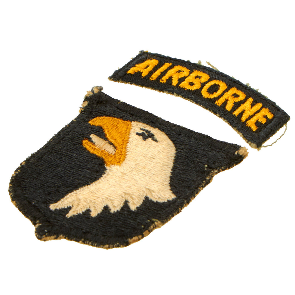 Original U.S. WWII Rare 101st Airborne Division White Tongue Patch wit ...