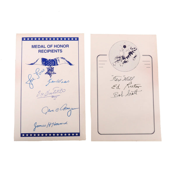 Original U.S. WWII Flying Tigers & Medal of Honor Recipient Autographs ...