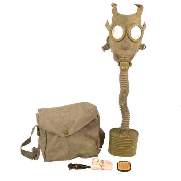Original Japanese WWII Rare Type 99 Gas Mask With Intact Hose, Filter ...