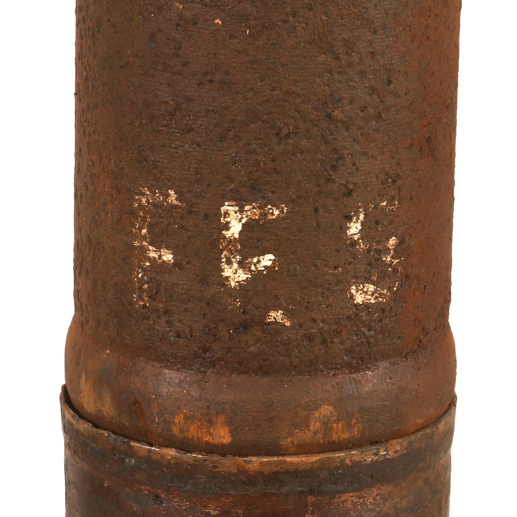Original German WWII Inert 7.5cm Round & Casing in Original Transport ...