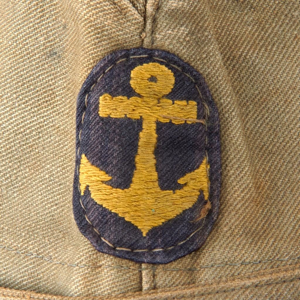 Original WWII Japanese Special Naval Landing Forces Cotton Forage Cap ...