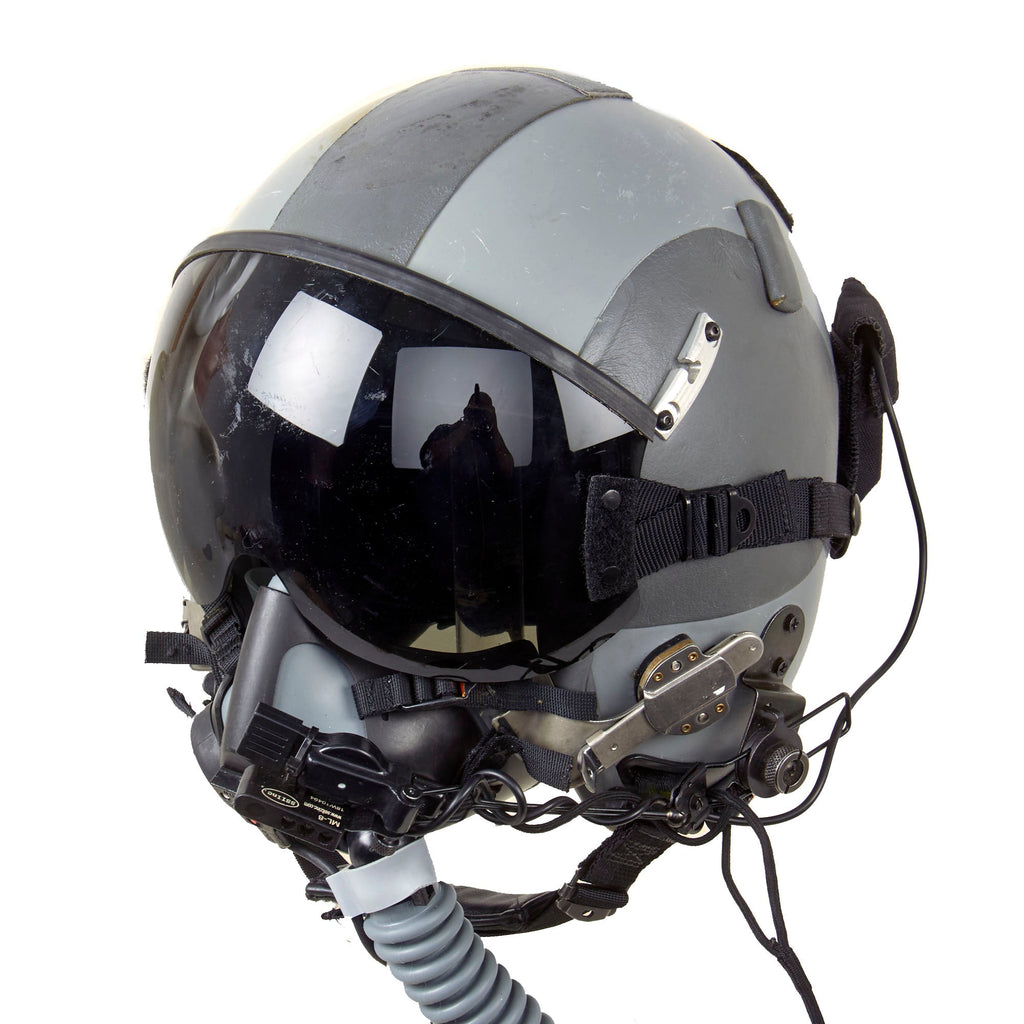 Original U.S. F-16 Fighting Falcon Pilot Helmet HGU-55/P with Oxygen M ...