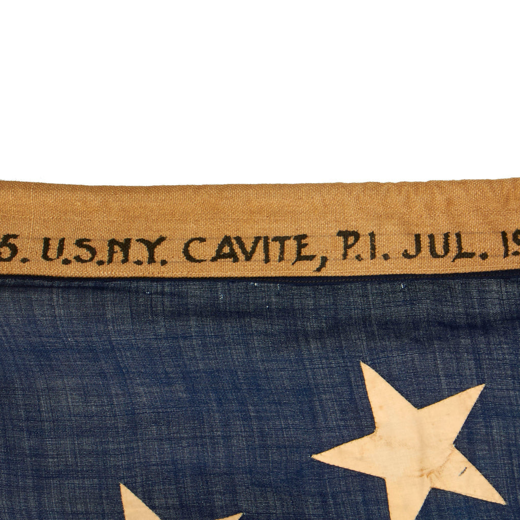 Original U.S. Moro Rebellion Era U.S. Navy Ensign #5 45-Star Flag Flow ...