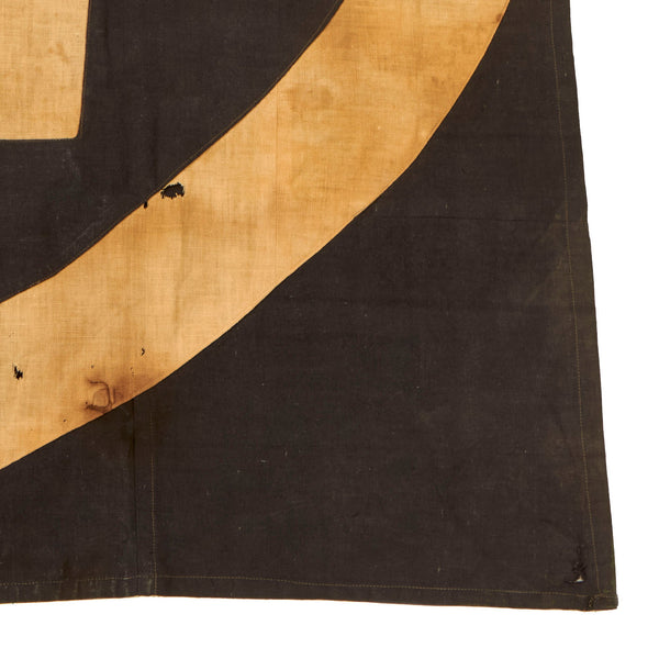 Original German WWII SS Double "Lightning Bolt" Runes Flag - 35” x 37 ...