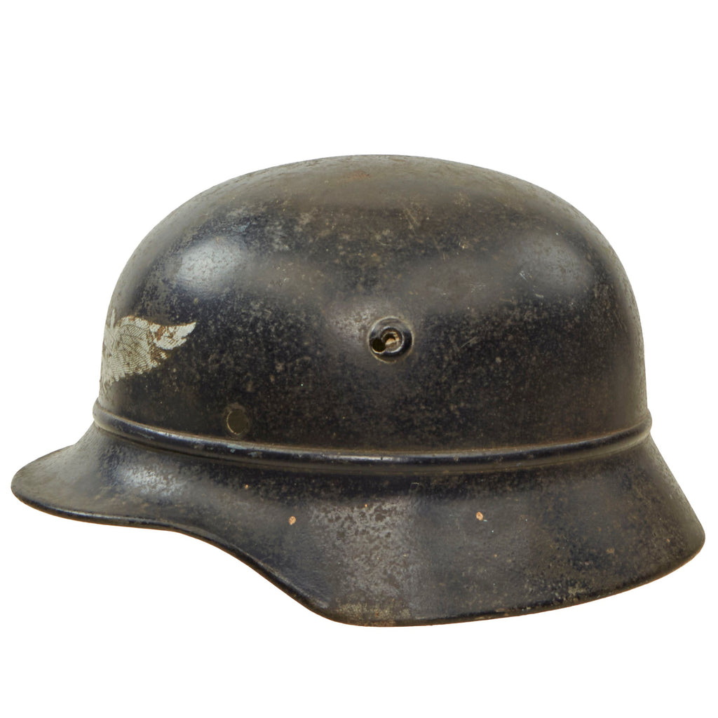 Original German WWII Luftschutz Civil Air Defense Beaded M40 Helmet Sh ...