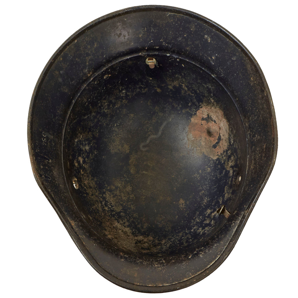 Original German WWII Luftschutz Civil Air Defense Beaded M40 Helmet Sh ...