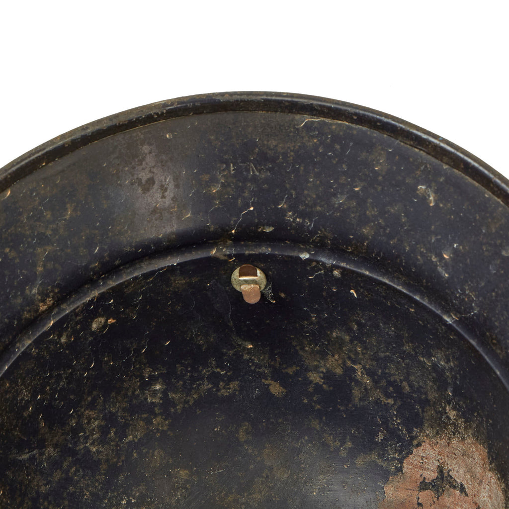 Original German WWII Luftschutz Civil Air Defense Beaded M40 Helmet Sh ...