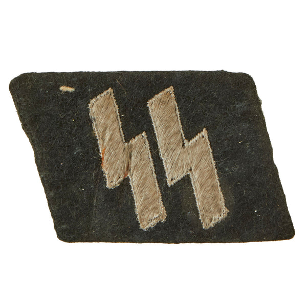 Original German WWII Uniform Removed SS EM/NCO Type 2 Double Sig Rune ...