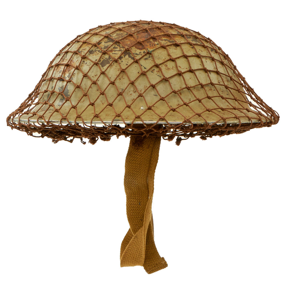 Original British WWII Brodie MkII Steel Helmet Complete with Post-War ...