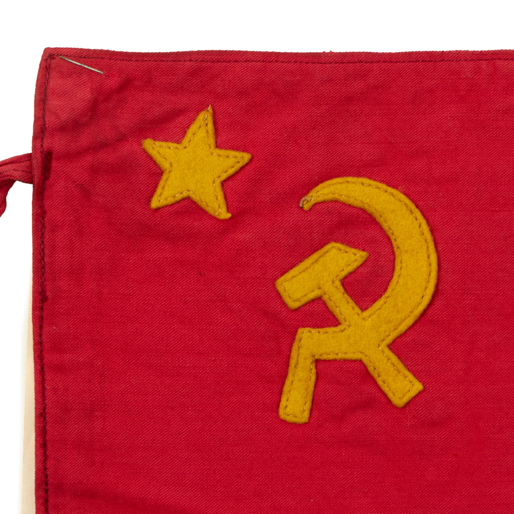 Original Soviet Post-WWII Small Handmade Soviet Flag with Pin & Proven ...