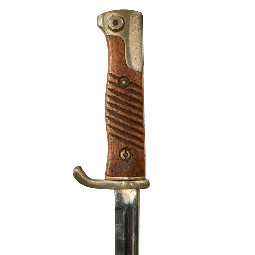 Original German WWI M1898 n/A GEW 98 Bayonet with Leather Scabbard - U ...