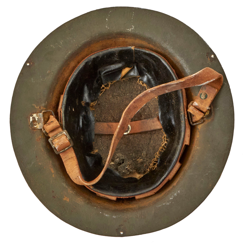 Original U.S. WWI British-Made Mk. I Helmet with Unidentified Insignia ...