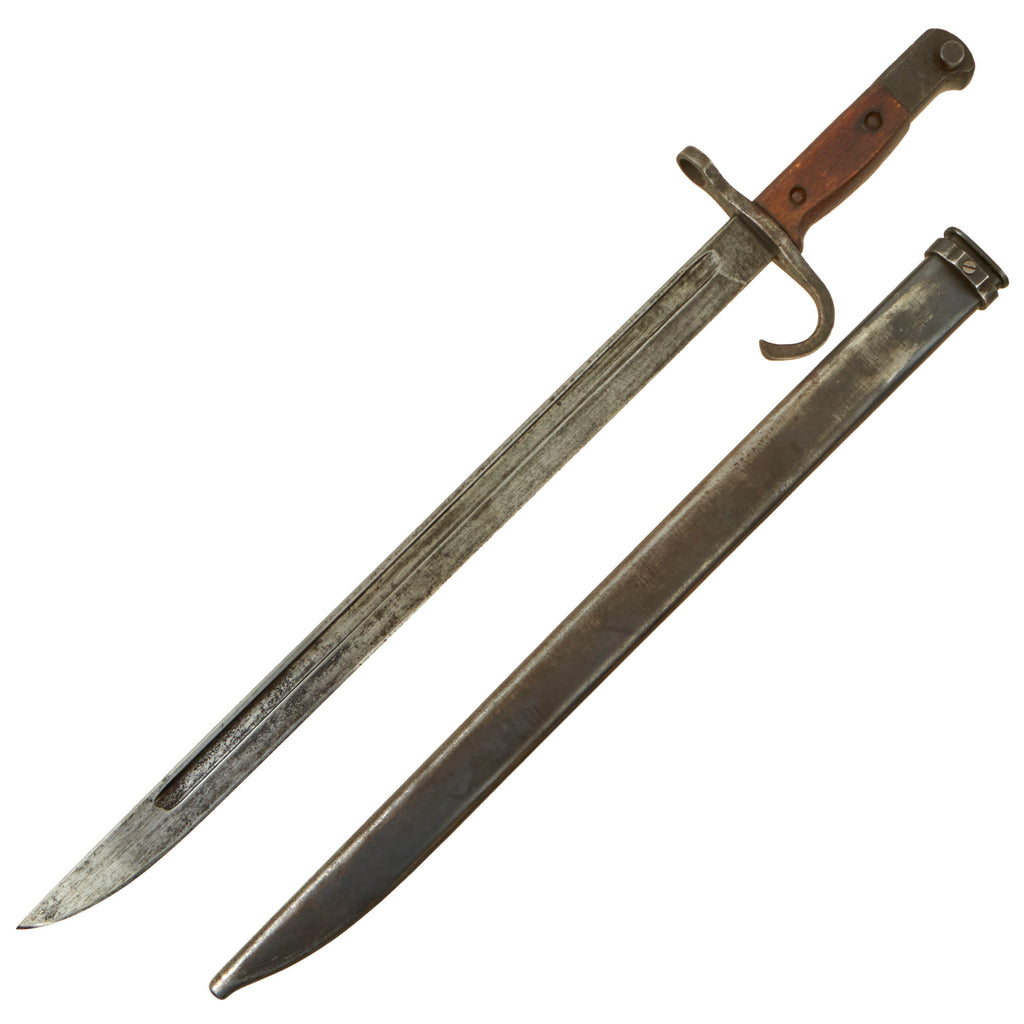 Original Japanese WWII Early Arisaka Type 30 Hooked Quillon Bayonet wi ...