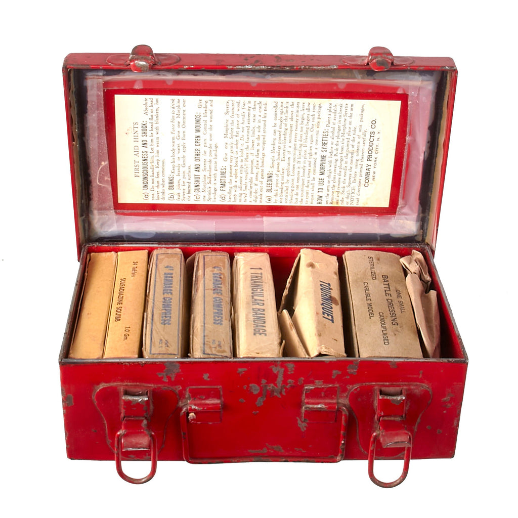 Original U.S. Korean & Vietnam War Era USN Life Raft First Aid Kit Wit ...