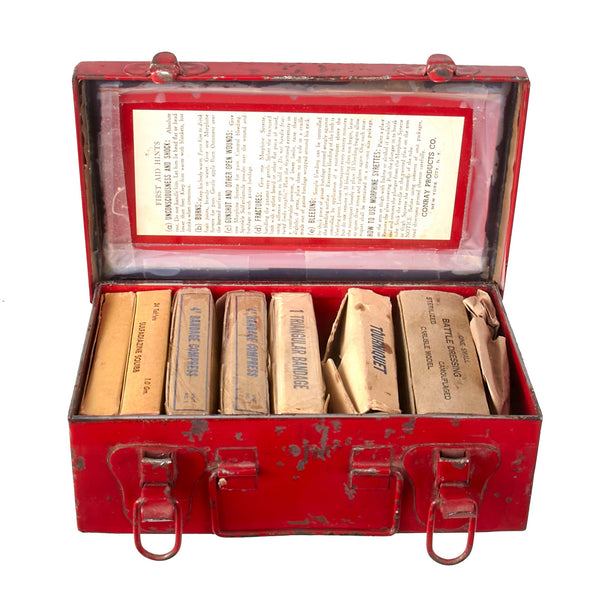 Original U.S. Korean & Vietnam War Era USN Life Raft First Aid Kit Wit ...