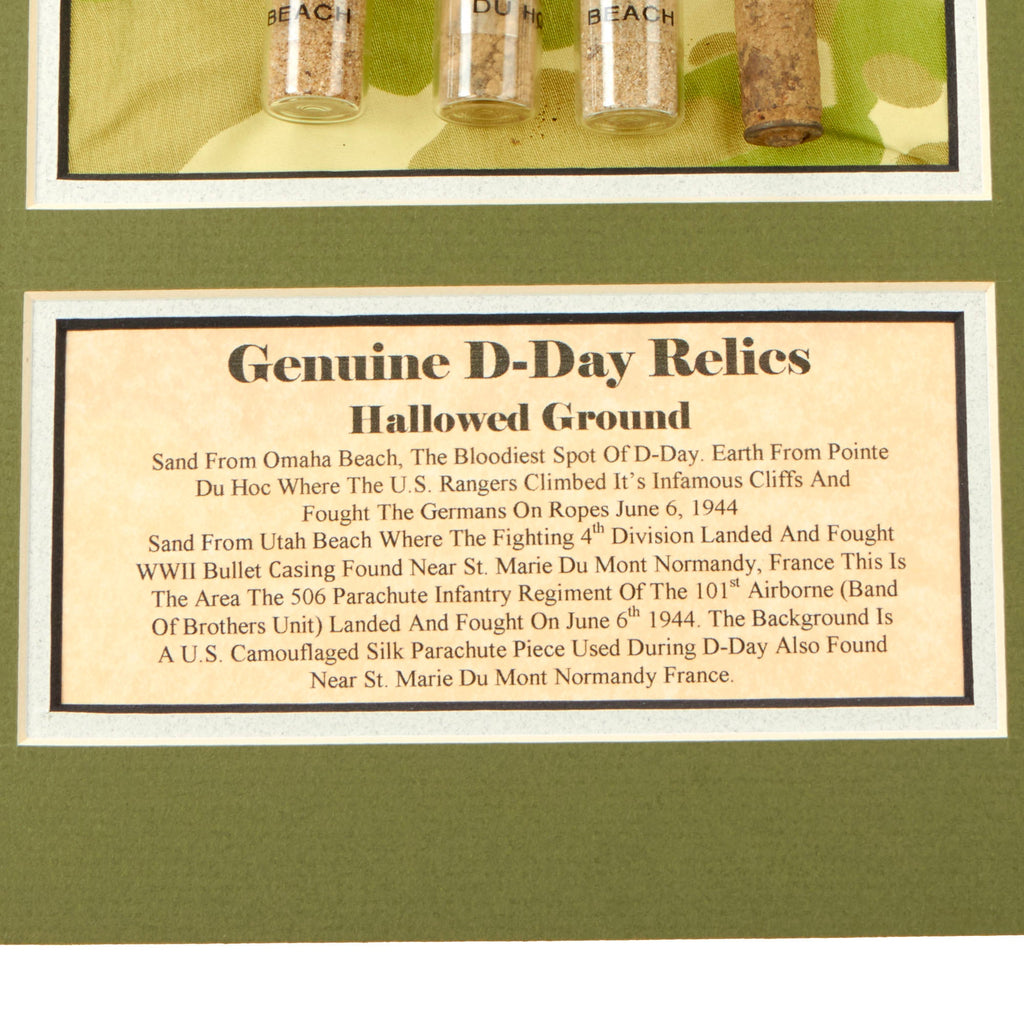 Original U.S. WWII Genuine D-Day Relics in Riker Case - Sand from Beac ...