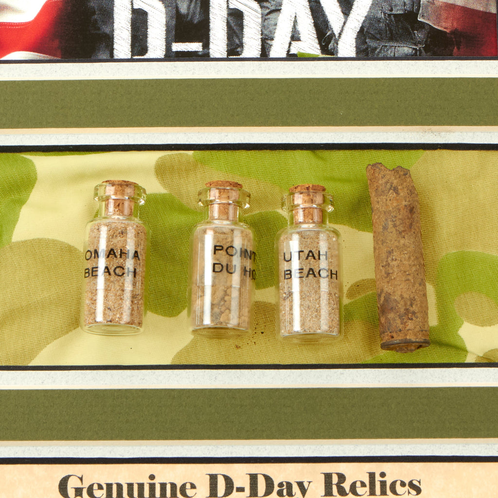 Original U.S. WWII Genuine D-Day Relics in Riker Case - Sand from Beac ...