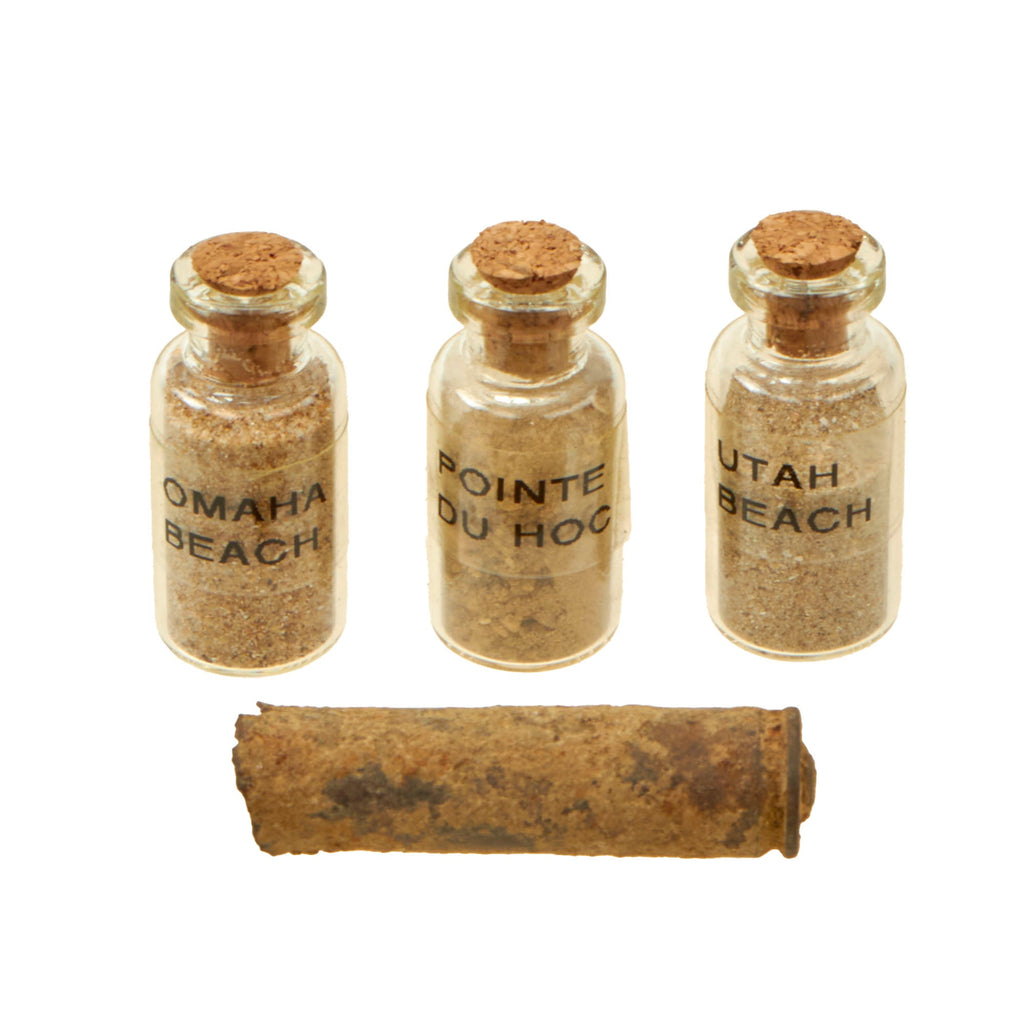 Original U.S. WWII Genuine D-Day Relics in Riker Case - Sand from Beac ...