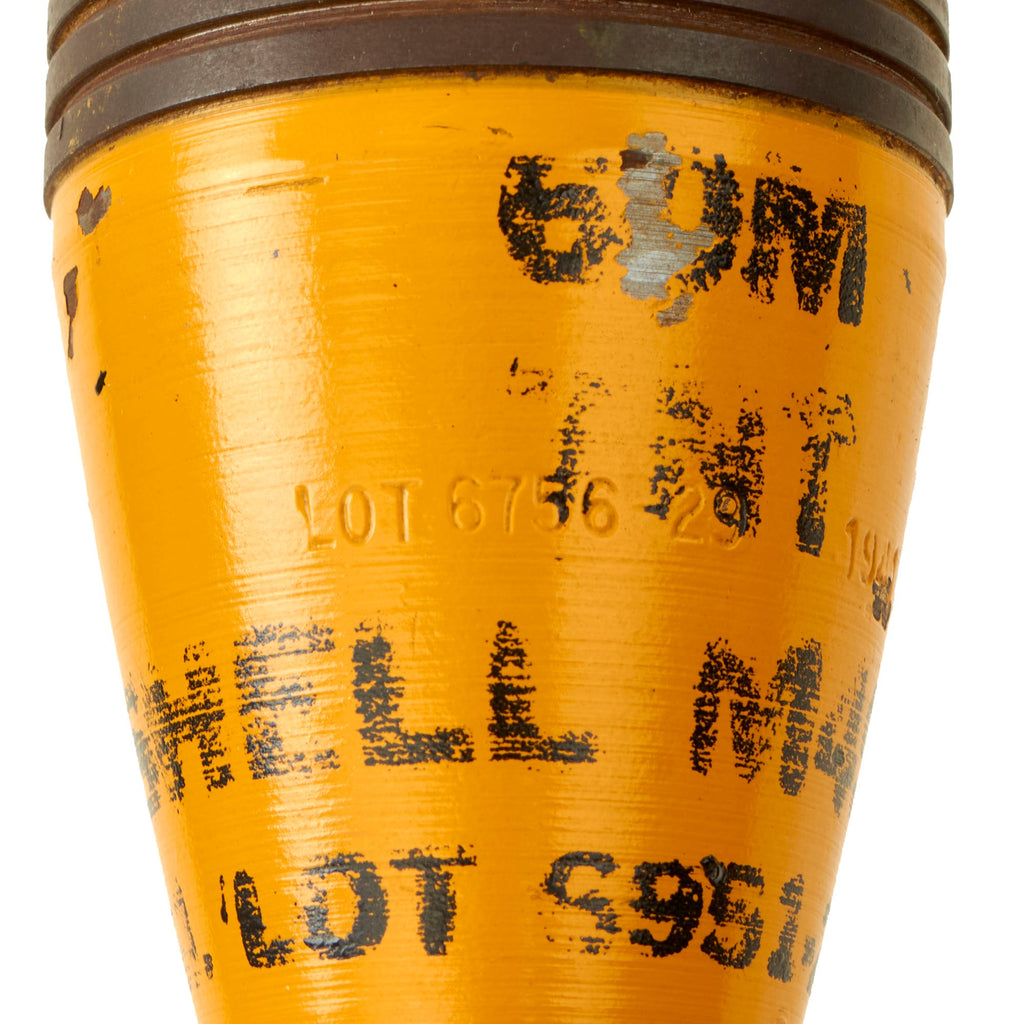 Original U.S. WWII 1941 Dated M49A2 60mm Deactivated High Explosive Mo ...