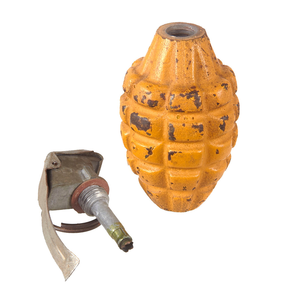 Original U.S. WWII Inert MkII Yellow Early War High Explosive Pineappl ...