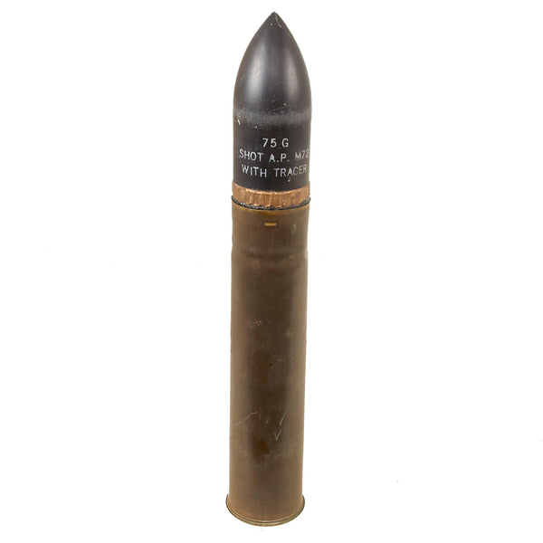 Original U.S. WWII Sherman Tank Gun 75mm M72 Armor Piercing Inert Roun ...