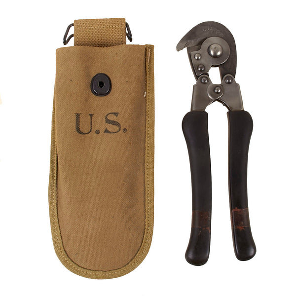 Original U.S. WWII M-1938 Wire Cutters With Canvas Carrier With Front ...