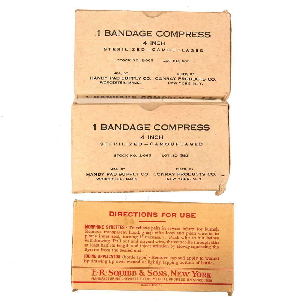 Original U.S. WWII USN First Aid Kit for Life Rafts of Vessels U.S. Na ...