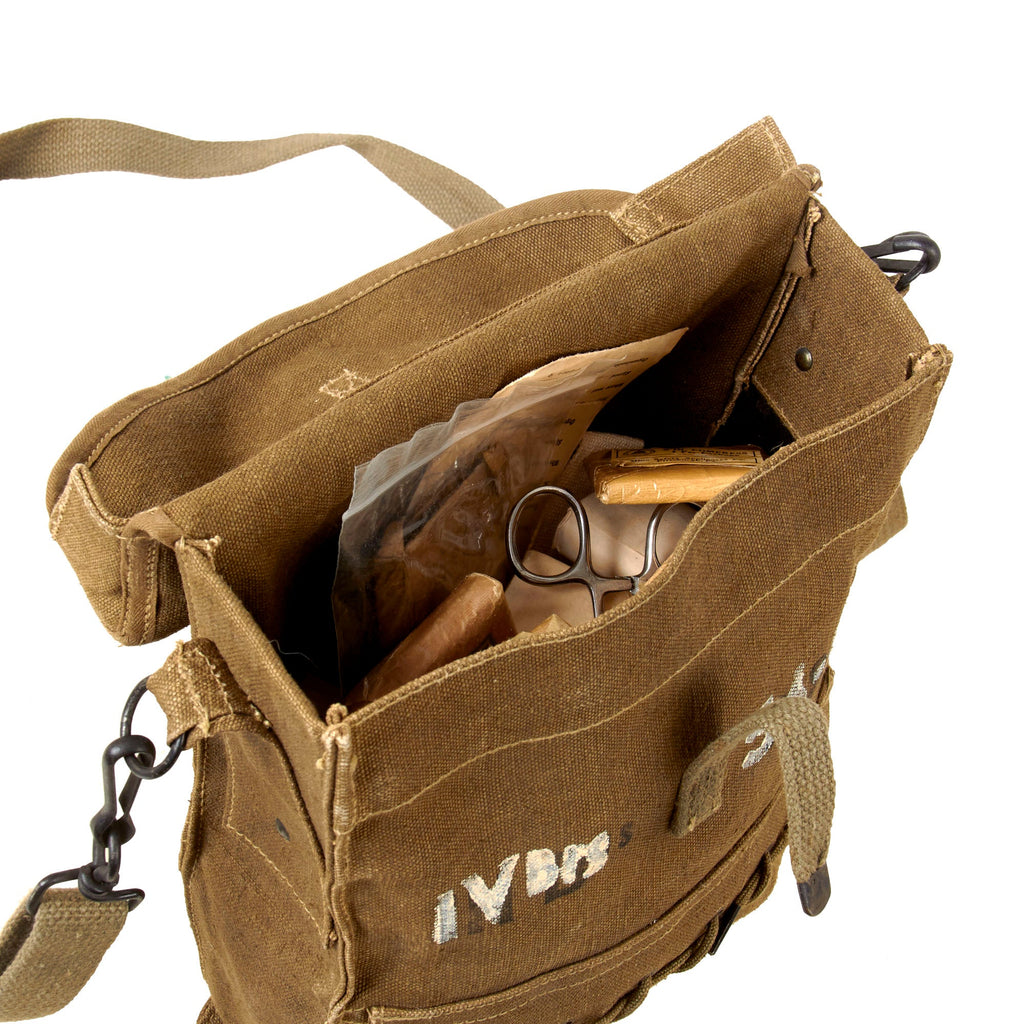 Original U.S. WWII - Vietnam War Medic’s Belt Attachment Bag with WWII ...