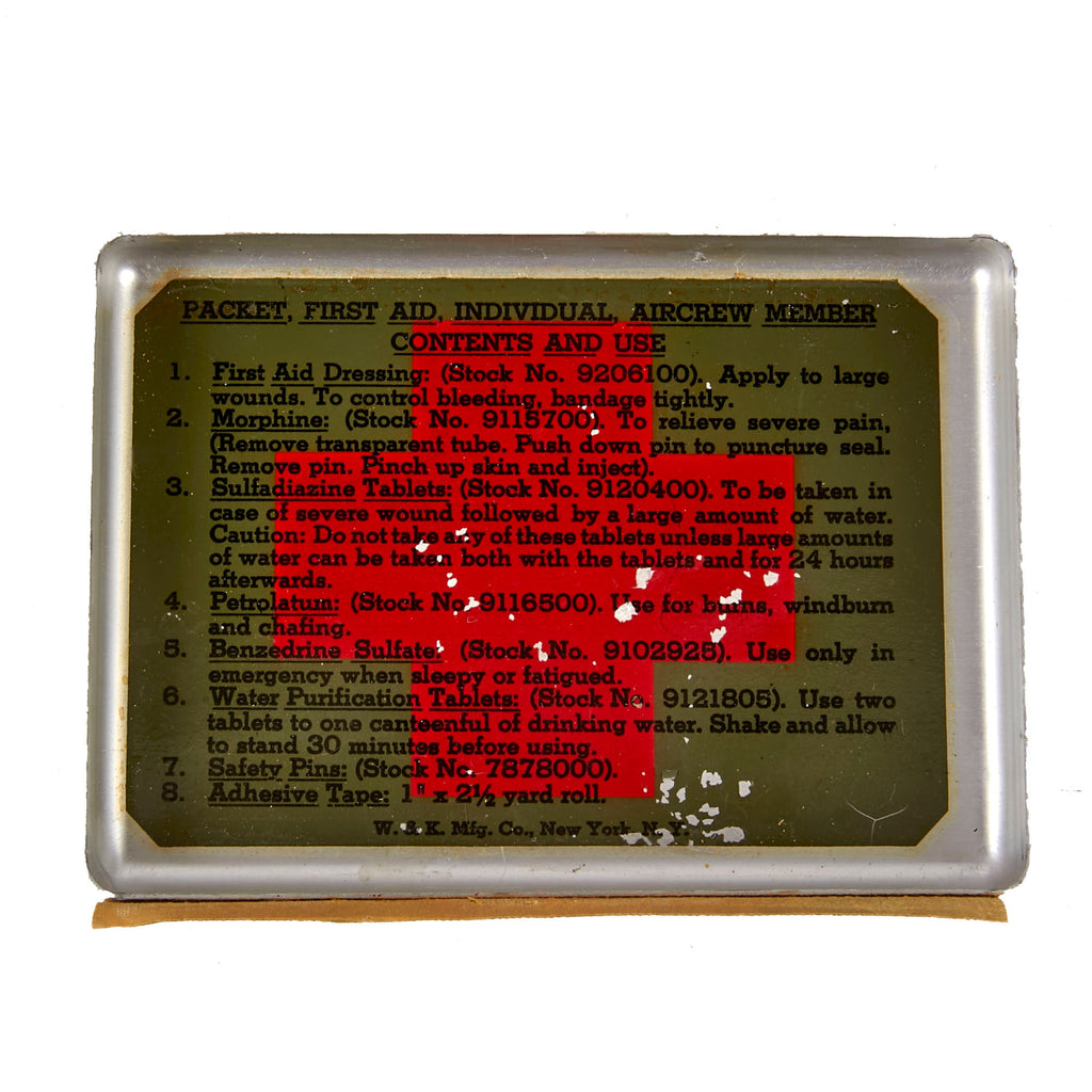 Original U.S. WWII USAAF First Aid Kit Individual Aircrew - Lot of Two ...