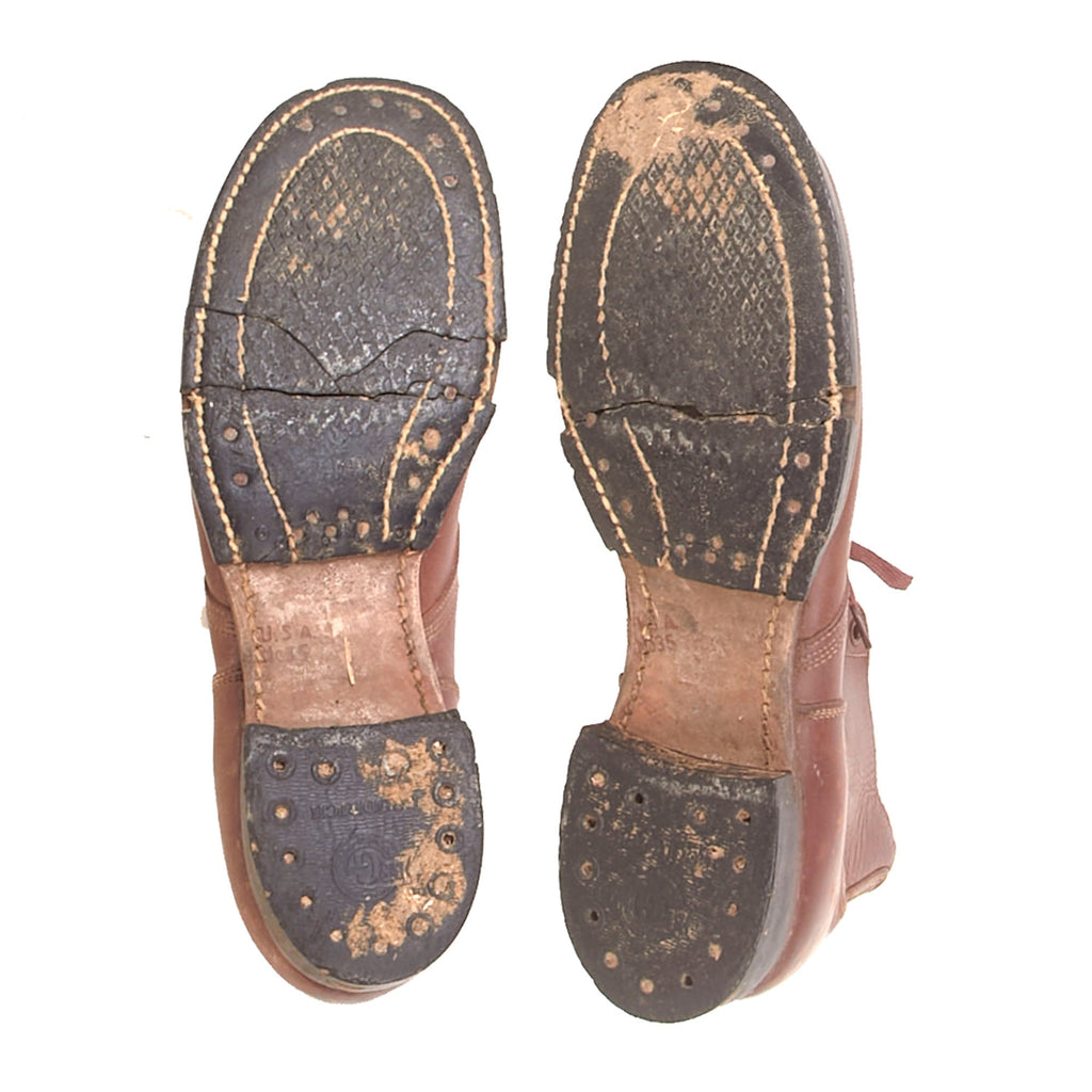 Original U.S. WWII Model 1939 American Service Shoe Low Boots - Size 1 ...