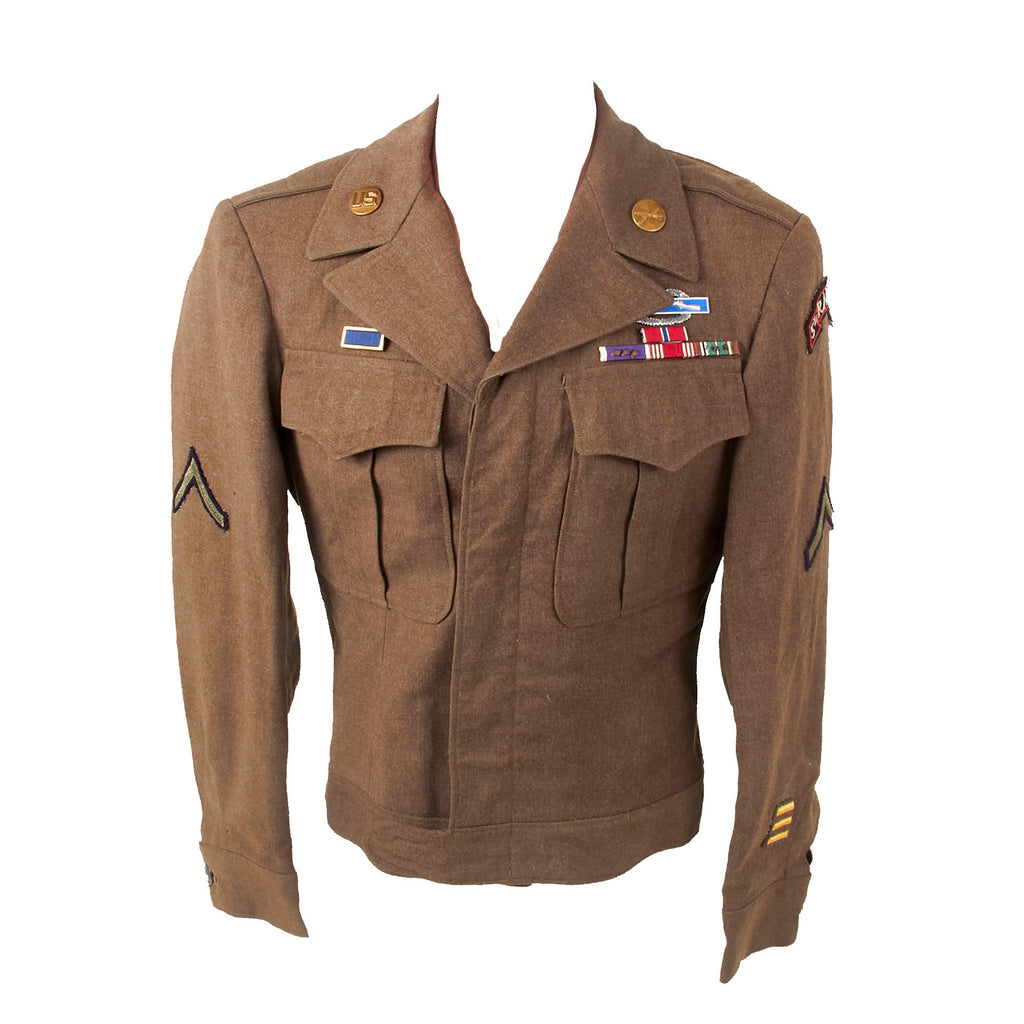 Original U.S. WWII 5th Ranger Battalion D-Day Uniform & Engraved Purpl ...