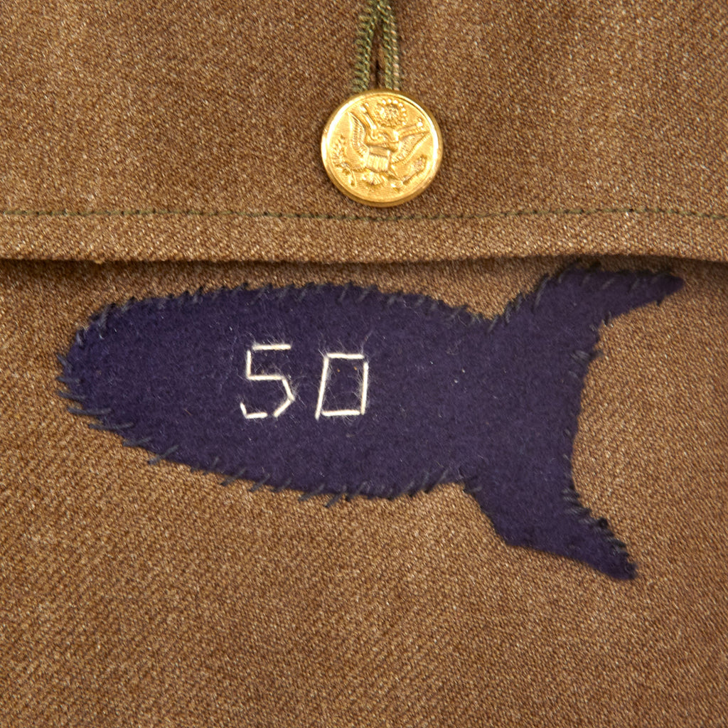 Original U.S. WWII AAF Corporal’s Uniform Jacket with “50 Mission” Pat ...