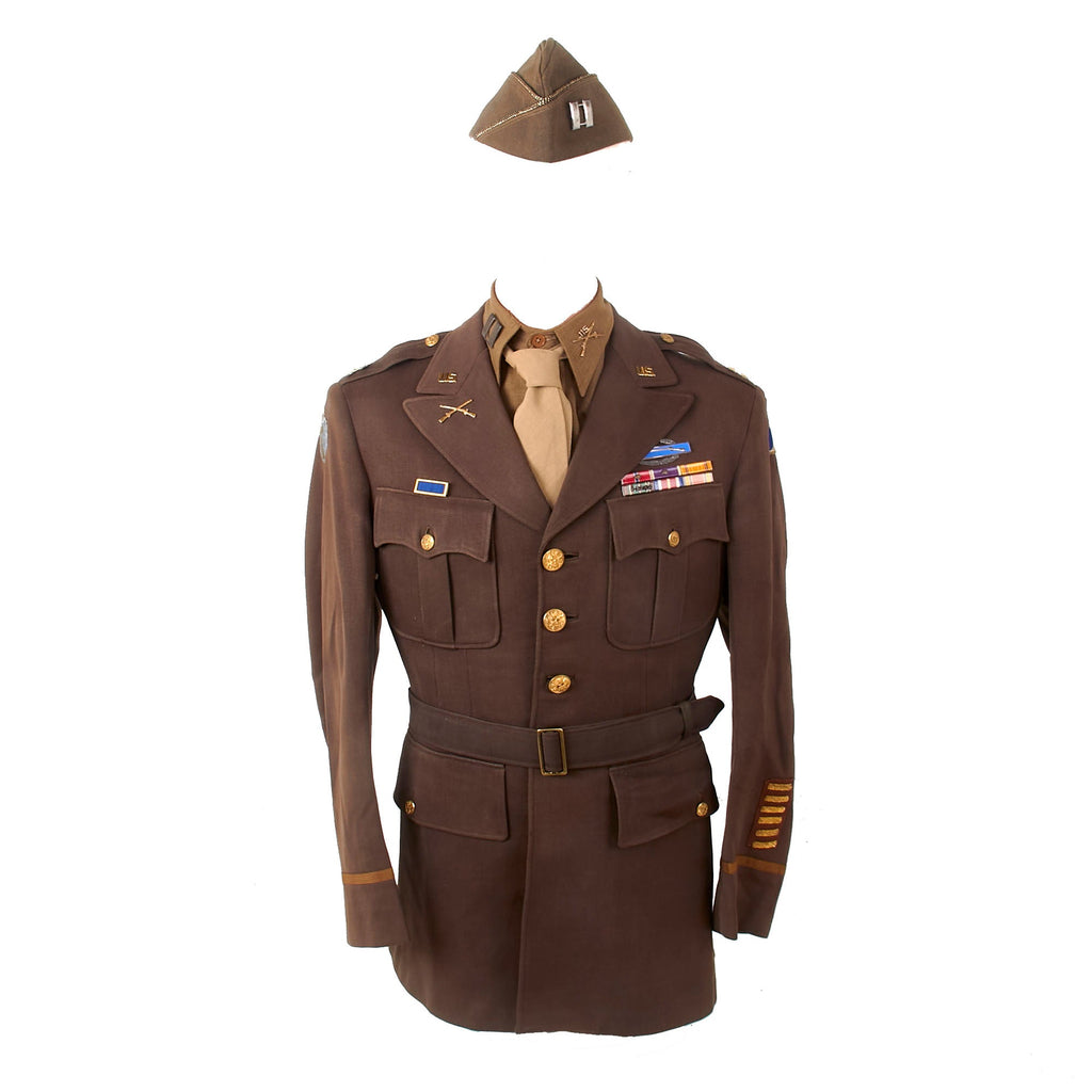 Original U.S. WWII 29th & 36th Infantry Division Captain’s Uniform Gro ...
