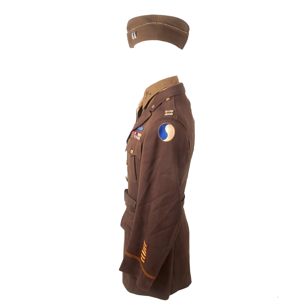 Original U.S. WWII 29th & 36th Infantry Division Captain’s Uniform Gro ...