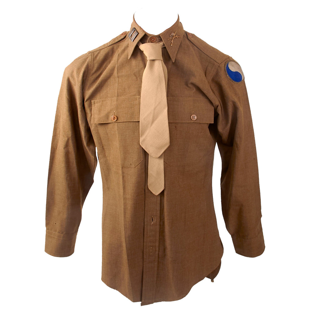 Original U.S. WWII 29th & 36th Infantry Division Captain’s Uniform Gro ...