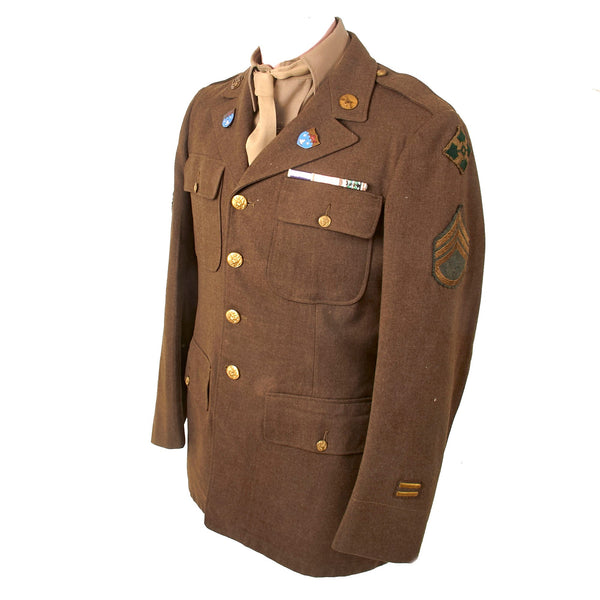 Original U.S. WWII 4th Infantry Division 12th Infantry Regiment Unifor ...
