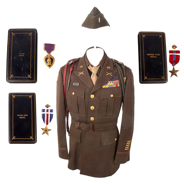 Original U.S. WWII 1st Division Silver Star Recipient Uniform Grouping ...