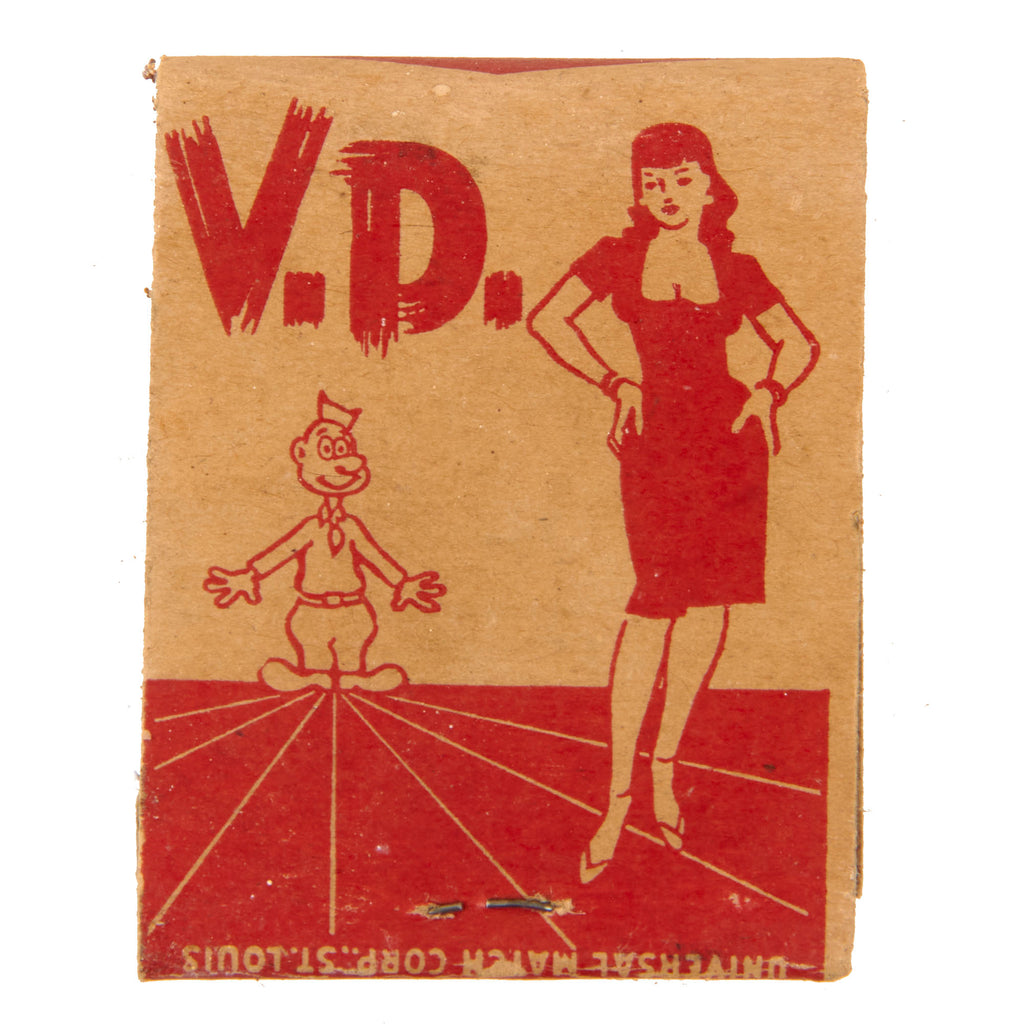 Original U.S. WWII Personal Effect Items Lot Including VD Matchbook Se ...