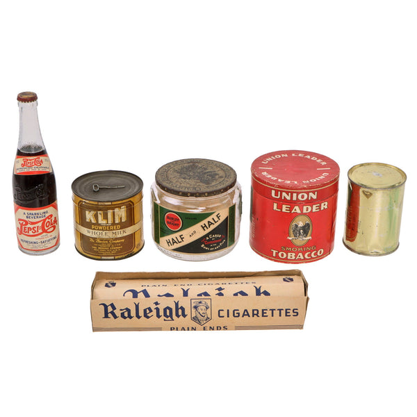 Original U.S. WWII Personal Effect Items Lot Including Sealed Bottle o ...