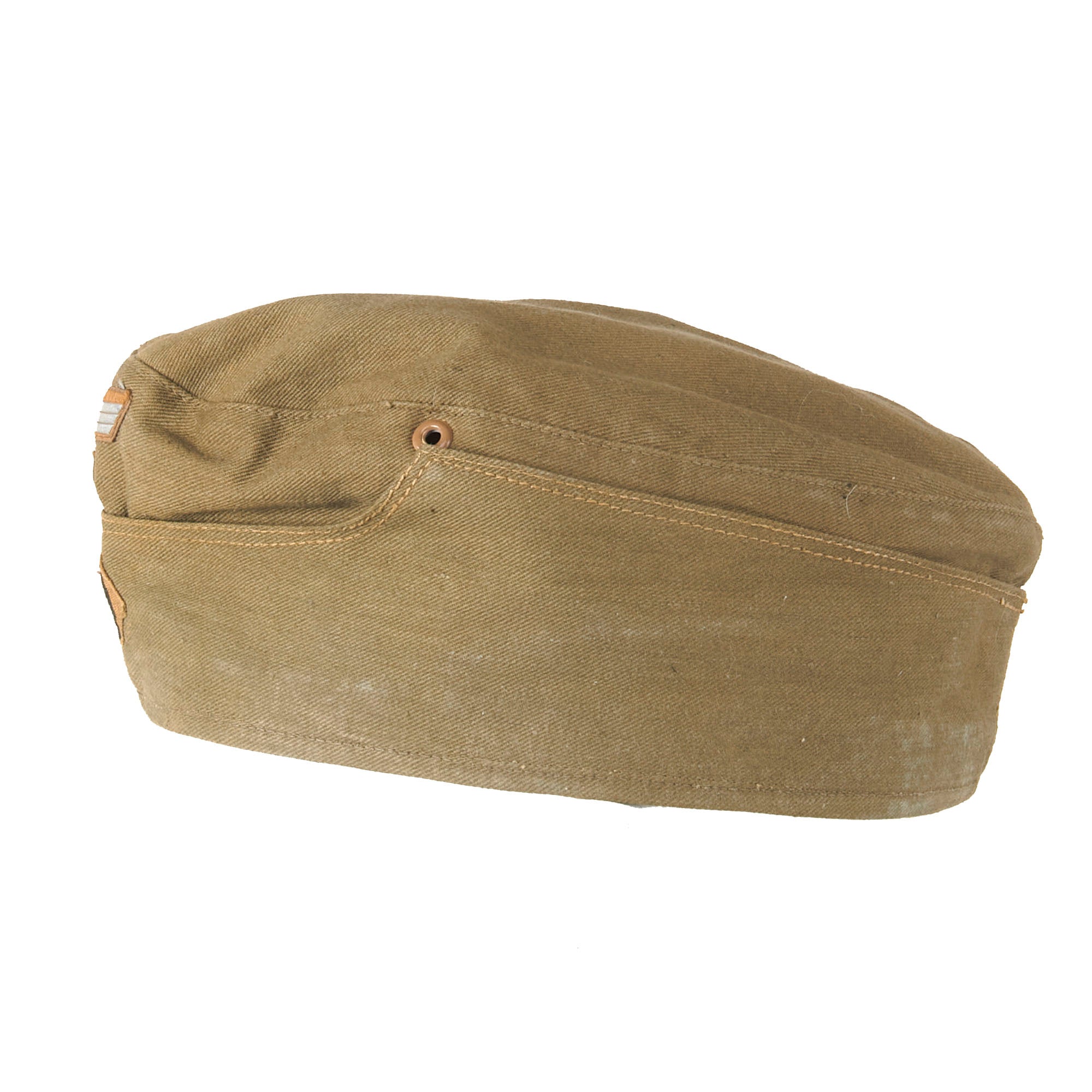 Original German WWII DAK Afrikakorps EM-NCO Tropical Overseas Cap with ...