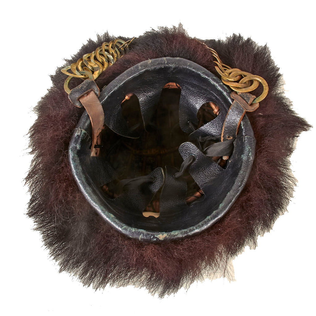 Original British Victorian Busby Helmet with Liner & Chinscales - Size ...