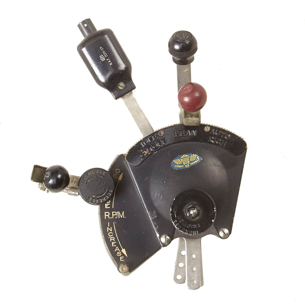 Original U.S. WWII Vought F4U Corsair Fighter Aircraft Throttle & Supe ...