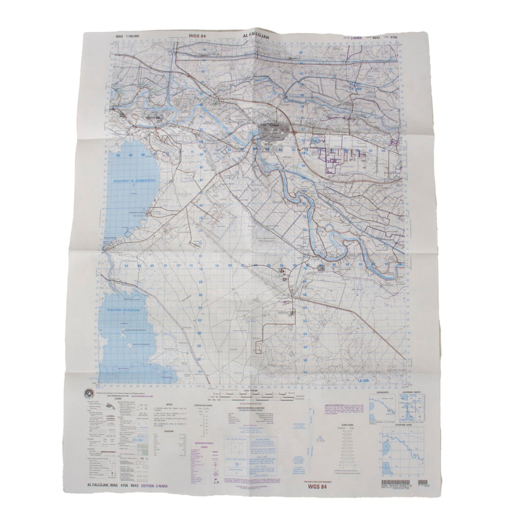 Original U.S. GWOT NIMA National Imagery and Mapping Agency Maps of Fa ...