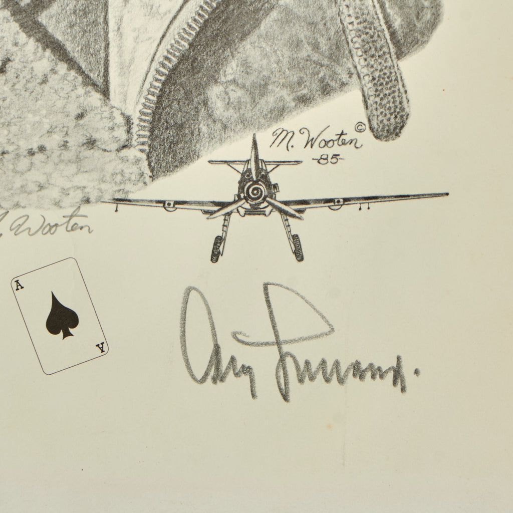 Original U.S. WWII Adolf Galland Print Signed by Author & Pilot - 16 x ...