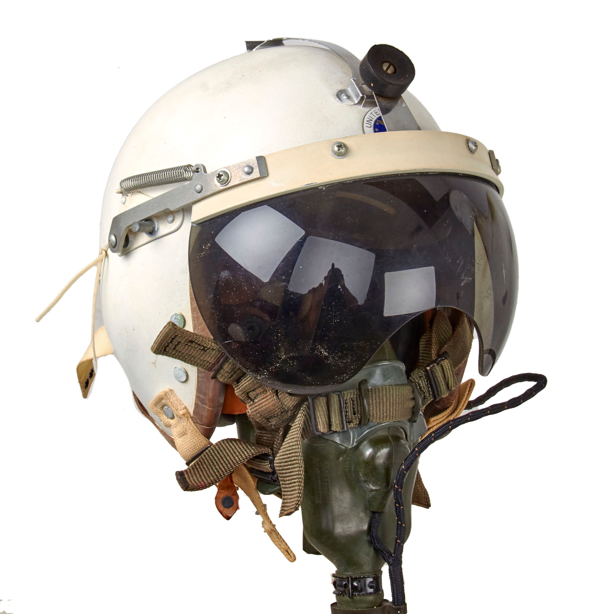Original U.S. Cold War Named USAF Helmet Flying Type P-4B with Oxygen ...