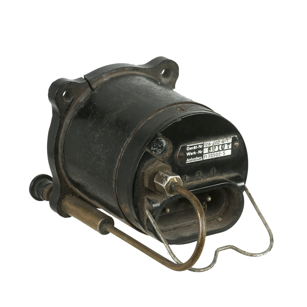 Original German WWII Luftwaffe Aircraft Voltage Meter with Data Plate ...