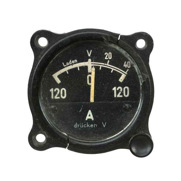 Original German WWII Luftwaffe Aircraft Voltage Meter with Data Plate ...
