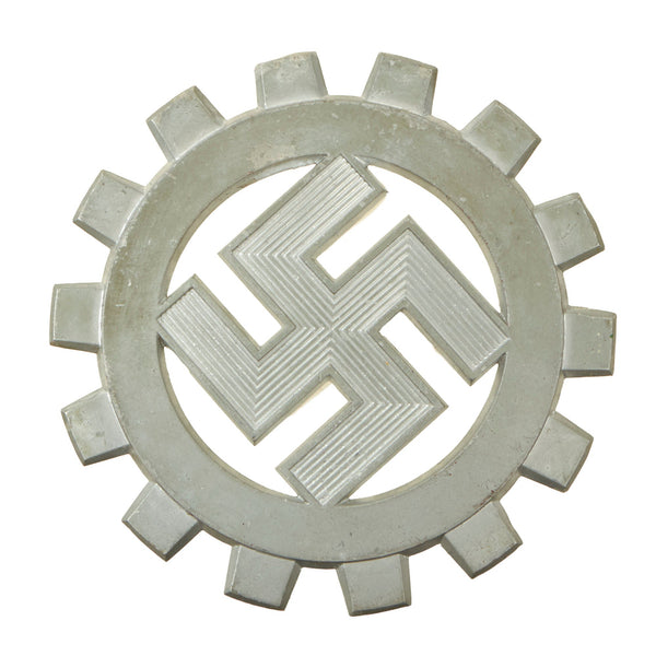 Original German WWII DAF Labor Front Aluminum Wall Sign - Deutsche Arb ...