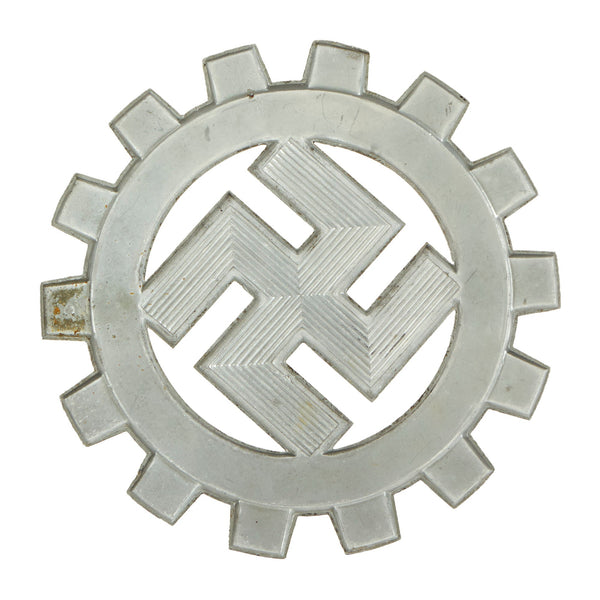 Original German WWII DAF Labor Front Aluminum Wall Sign - Deutsche Arb ...