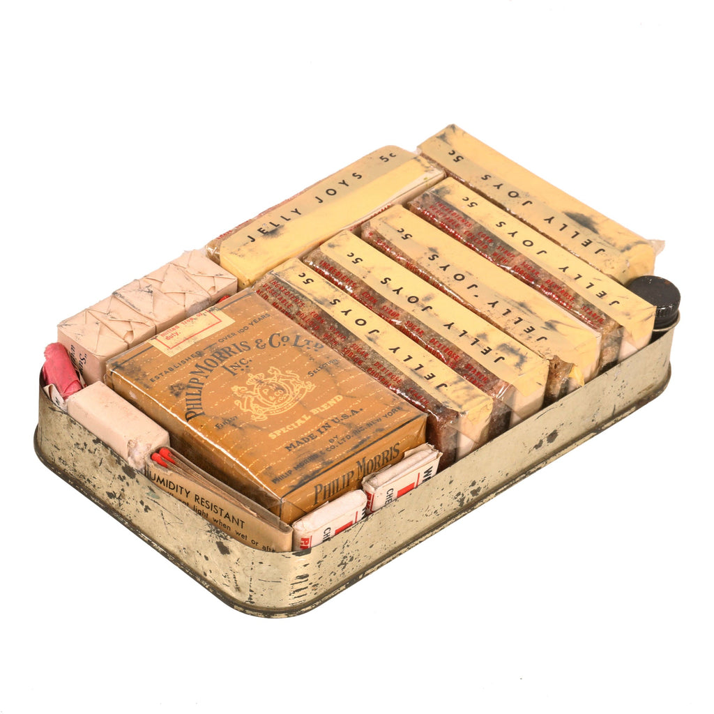 Original U.S. Korean War Era Food Packet Survival ST-1 Tin Open with C ...